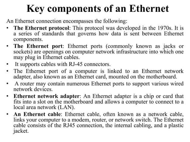 Introduction and different types of Ethernet.pptx