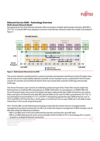 Ethernet OAM (fujitsu) | PDF