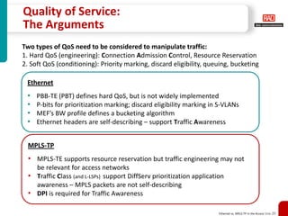 Ethernet vs-mpls-tp-in-the-access-presentation | PDF