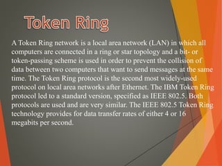 Ethernet and Token ring (Computer Networks) | PPT