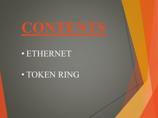 Ethernet and Token ring (Computer Networks) | PPT