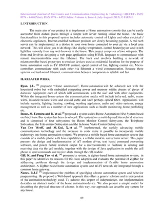 Ethernet based home appliances control | PDF