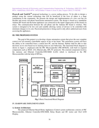 Ethernet based home appliances control | PDF