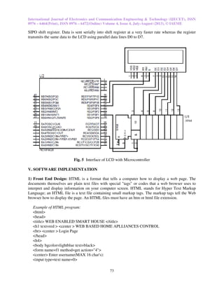 Ethernet based home appliances control | PDF