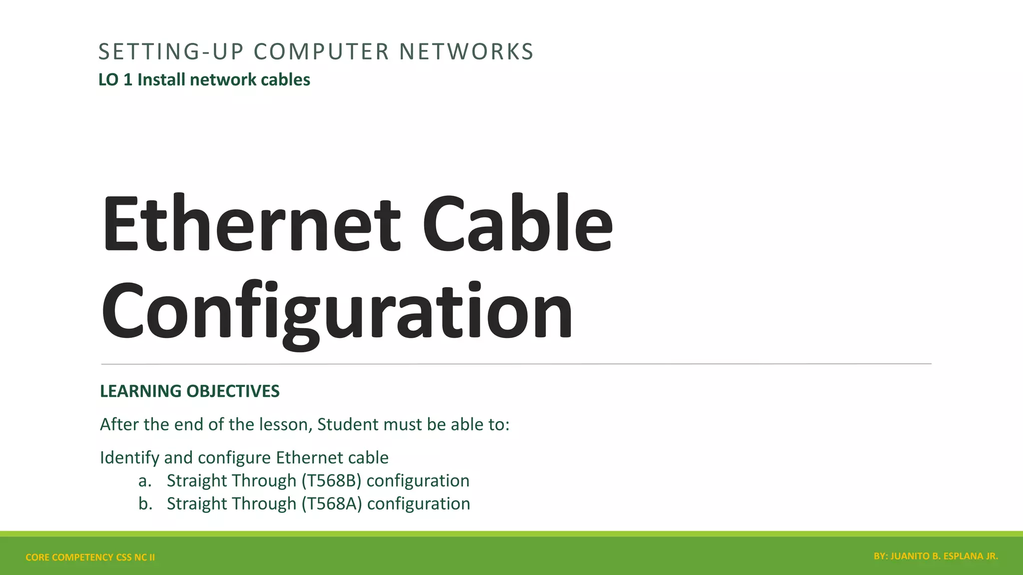 Ethernet Cable Configuration PPT.pptx