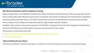 Ethernet Compliance Testing at Toradex | PPTX