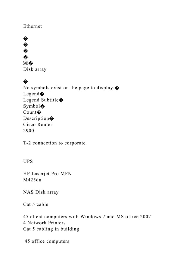 EthernetDisk arrayLink builderFirewallCisco Router.docx