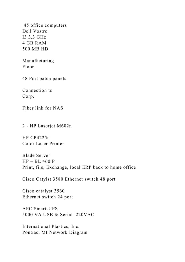 EthernetDisk arrayLink builderFirewallCisco Router.docx