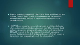 Ethernet networking | PPTX