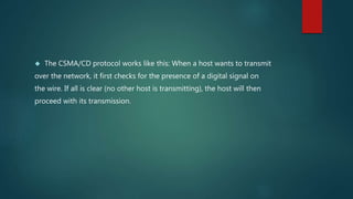 Ethernet networking | PPTX