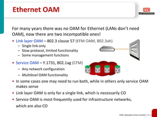Ethernet OAM evolution | PDF