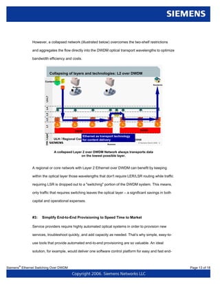 Ethernet Over Dwdm Whitepaper | PDF