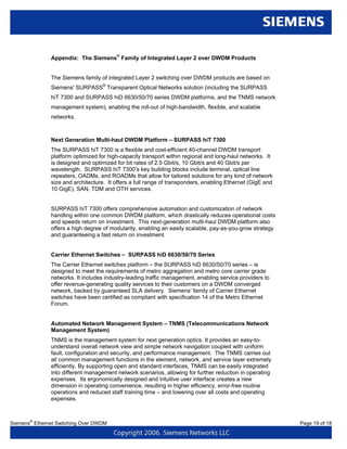 Ethernet Over Dwdm Whitepaper | PDF