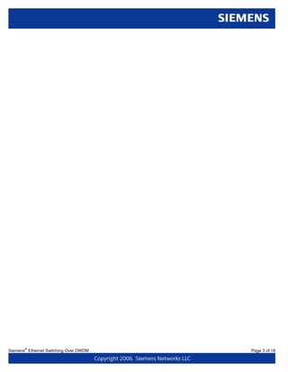 Ethernet Over Dwdm Whitepaper | PDF