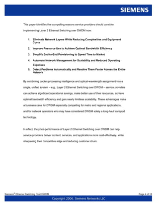 Ethernet Over Dwdm Whitepaper | PDF