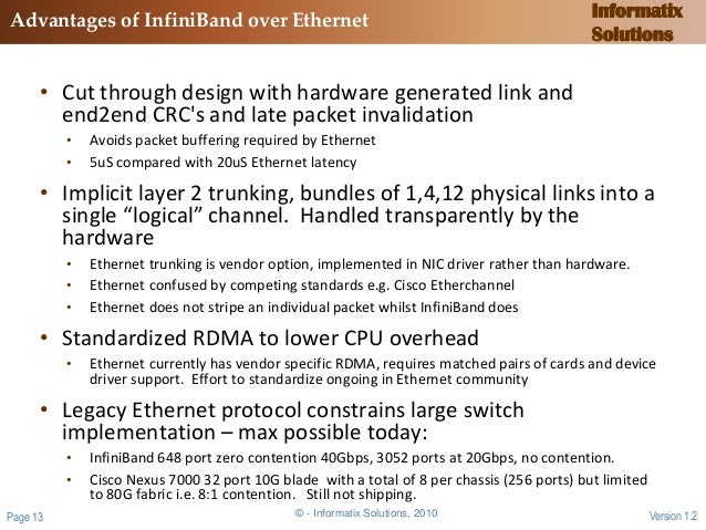 Ethernet vs Infiniband by darcytp’s