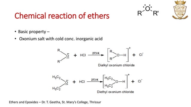 Ethers and epoxide | PDF | Chemistry | Science
