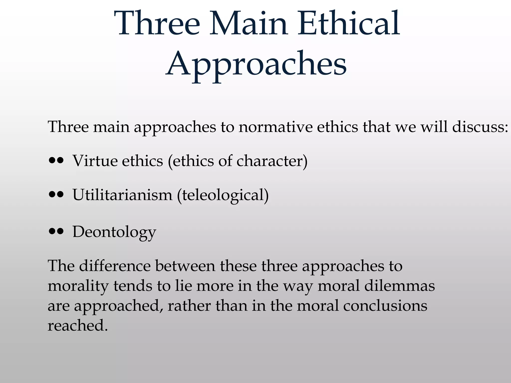 Ethical Frameworks Intro | PPTX