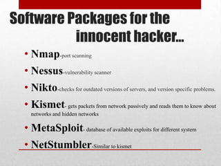 Ethical Hacking, Introduction | PPTX | Computing | Technology & Computing