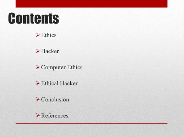 Ethical Hacking, Introduction | PPTX | Computing | Technology & Computing