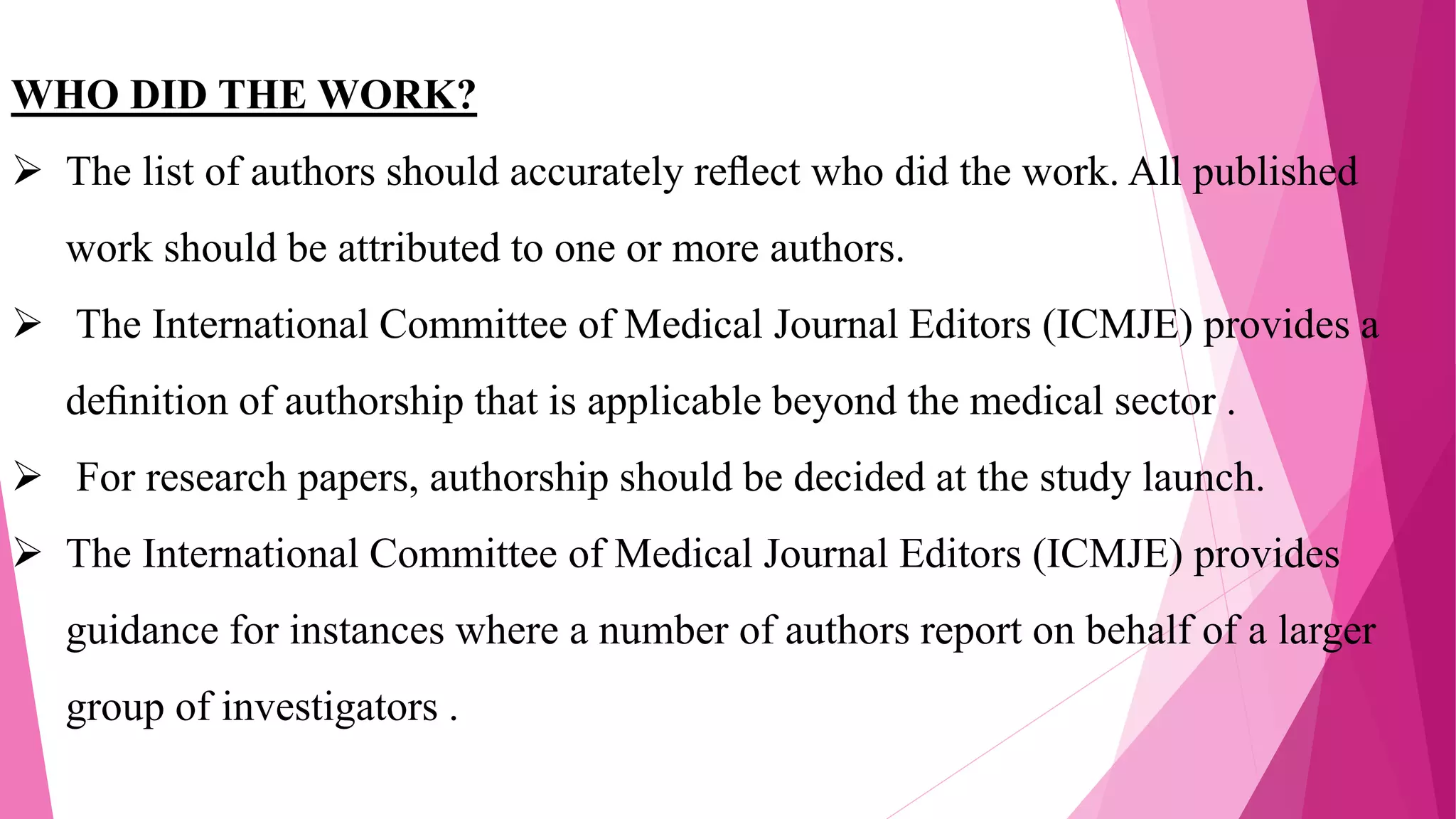 ETHICS OF PUBLICATION | PPTX