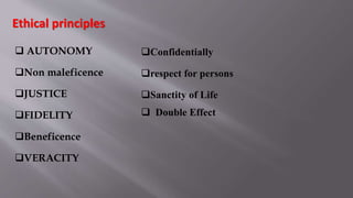 Ethical consideration-code-ofprofeesional-conduct | PPTX