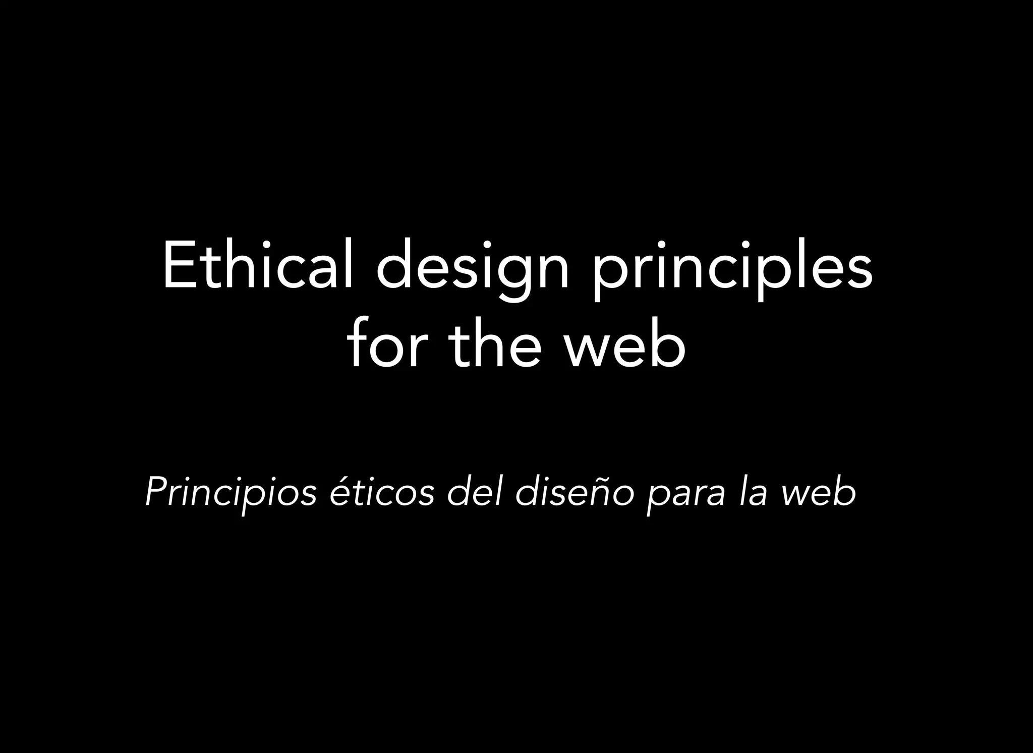 Ethical Design & Information Architecture | PPT
