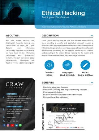 Explore the Best Ethical Hacking Course in Delhi | PDF