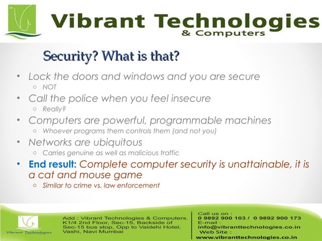 Introduction To Computer Security | PPT