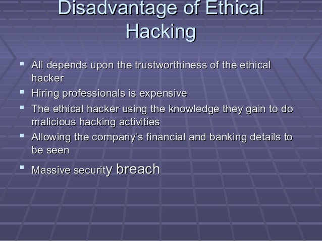Ethical hacking presentation