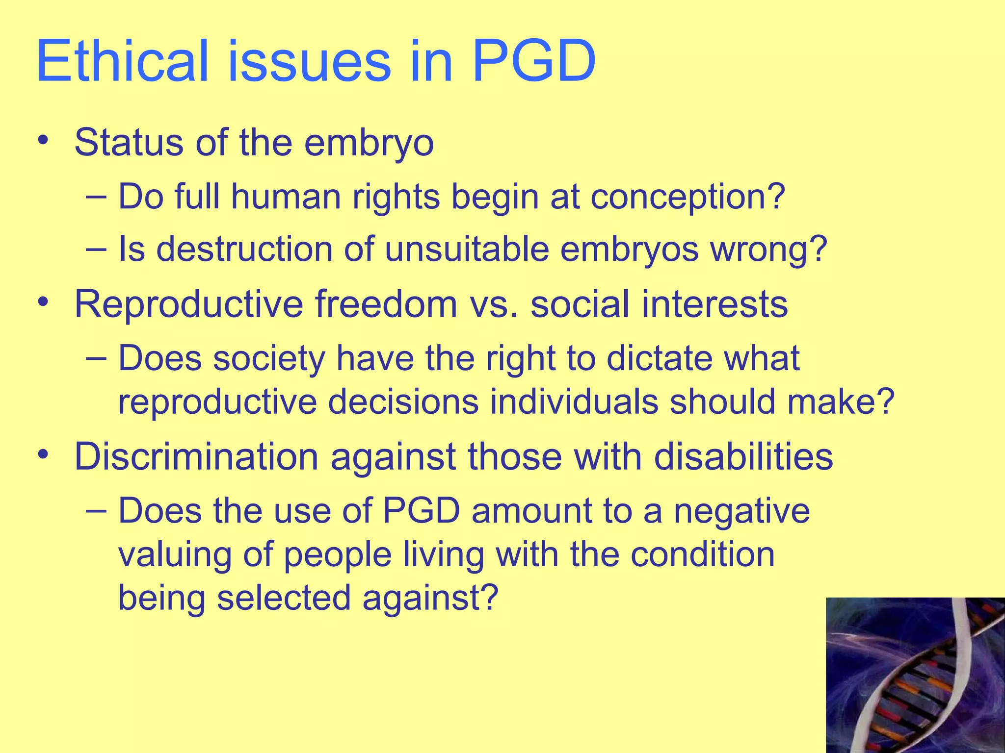 Ethical issues-in-genetics-and-preimplantation-genetic-diagnosis4633 | PPT