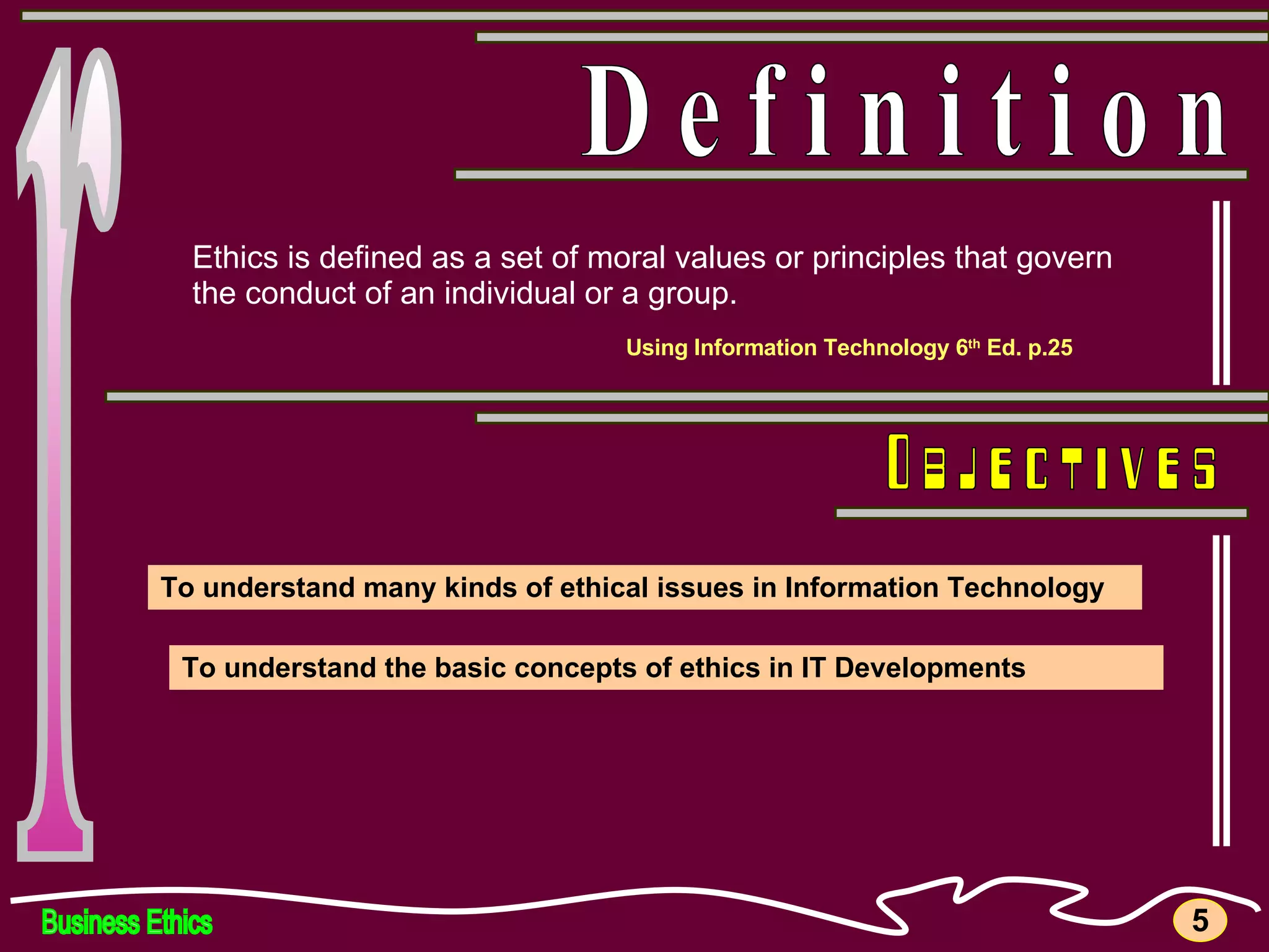 Ethical Issues In ICT | PPT