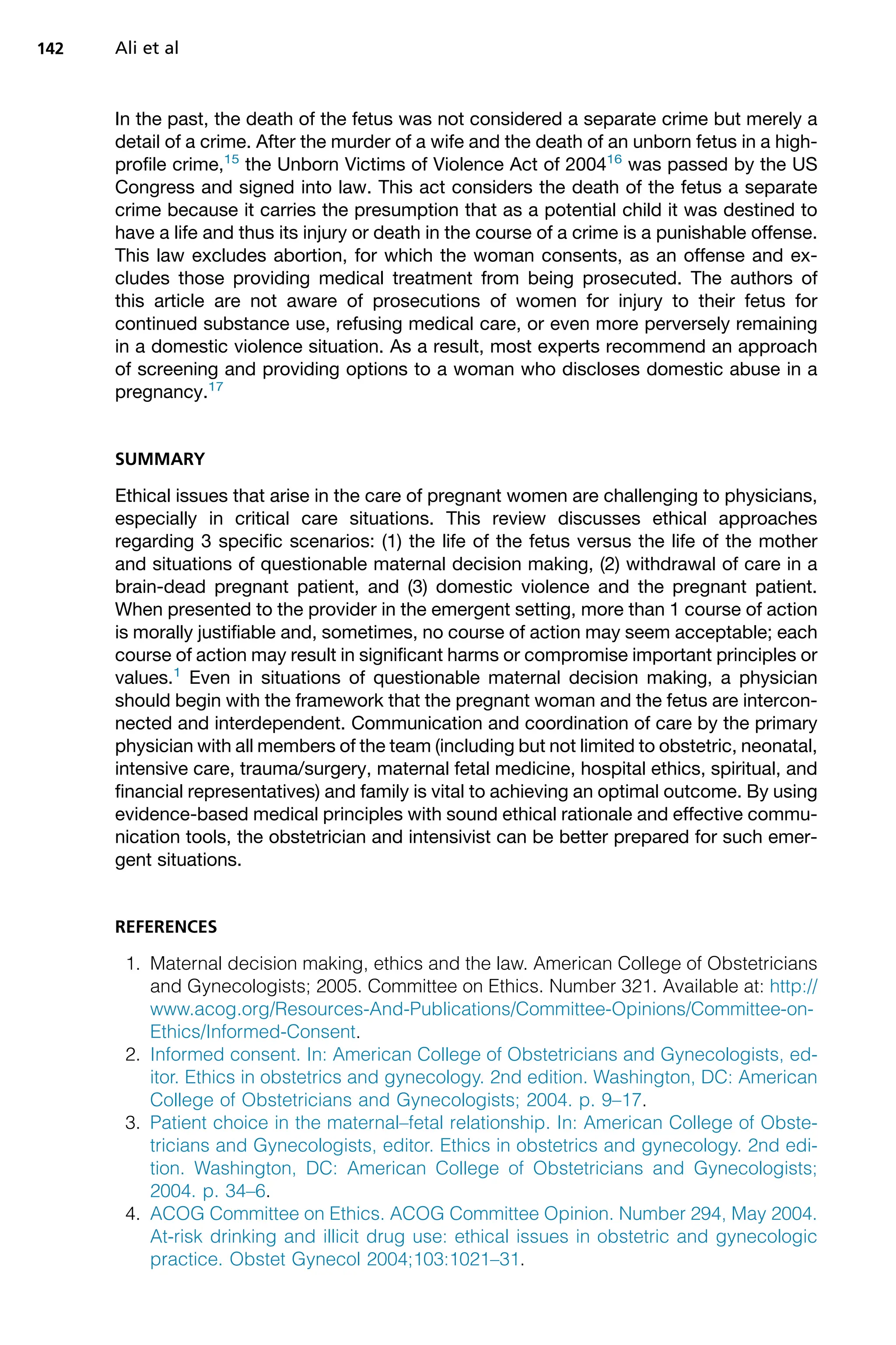 Ethical-Issues-in-Maternal-Fetal-Care-Emergencies.pdf | Pregnancy | Reproductive Health