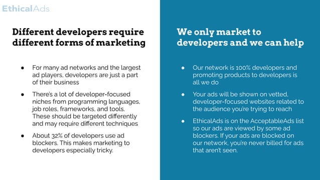 ethicalads advertiser prospectus 2025 Q1 | PPT