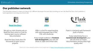 ethicalads advertiser prospectus 2025 Q1 | PPT