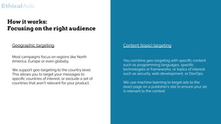 ethicalads advertiser prospectus 2025 Q1 | PPT