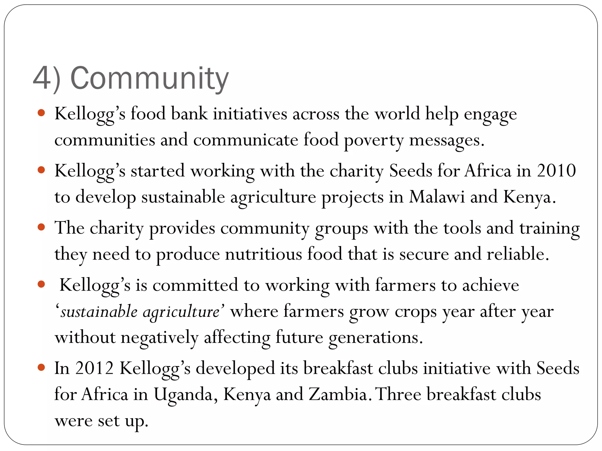 Ethical analysis of Kellogg’s | PPTX