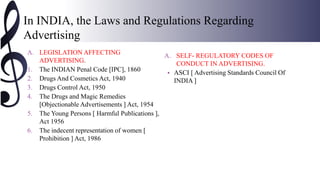 Ethical and legal aspects of advertising | PPTX