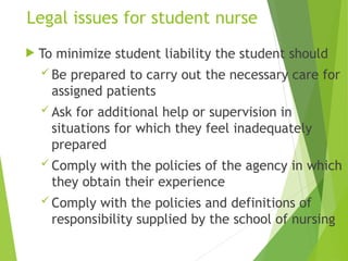 ETHICAL_AND_LEGAL_FRAMEWORK_IN_NURSING for Nursing Students | PPTX