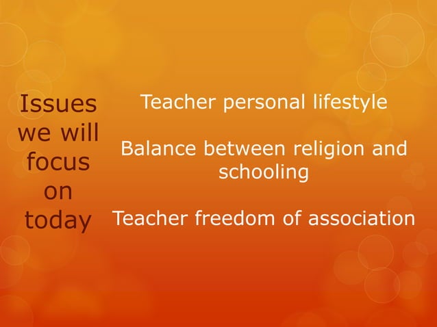 Ethical and legal issues in education | PPTX | Professional School ...