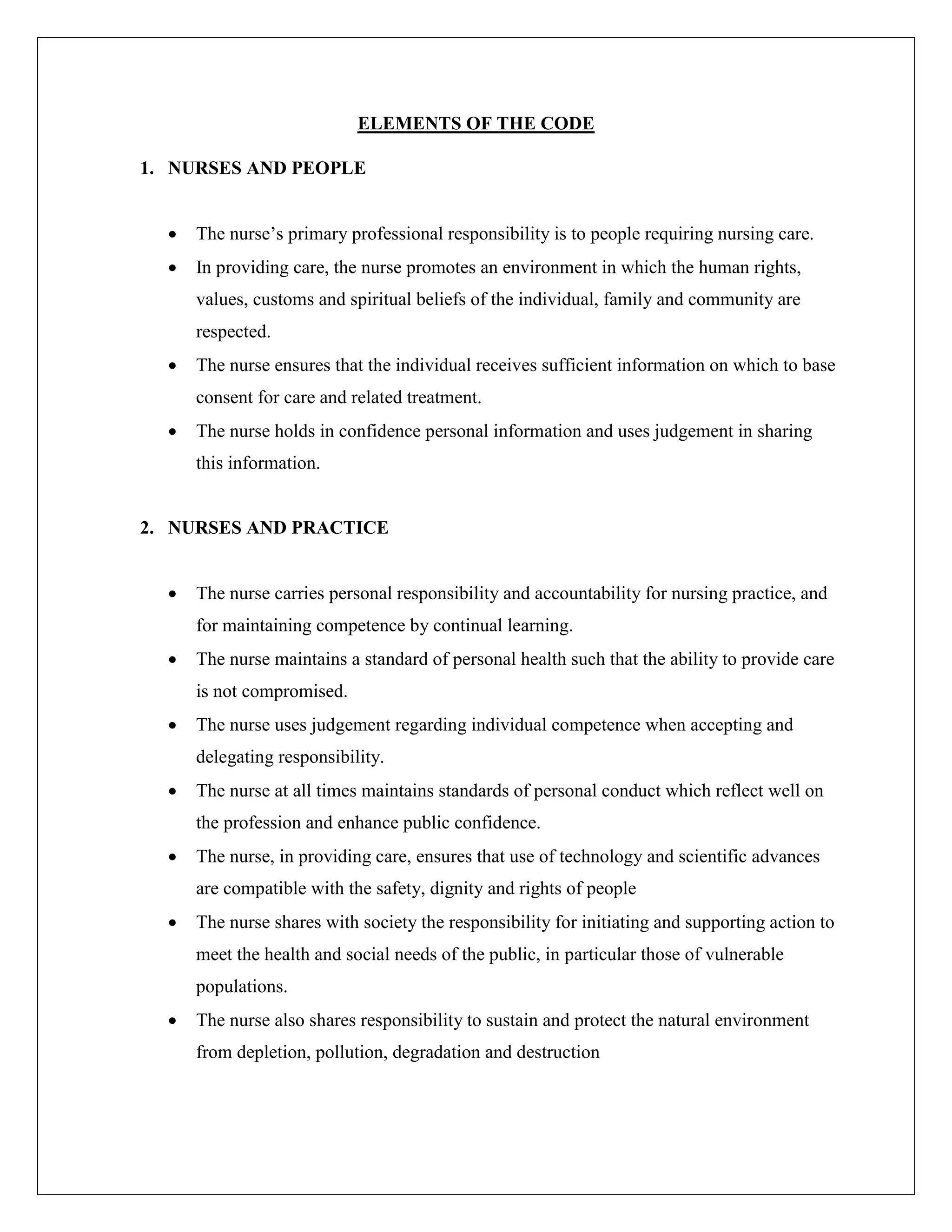 Ethical and legal issues in nursing | PDF