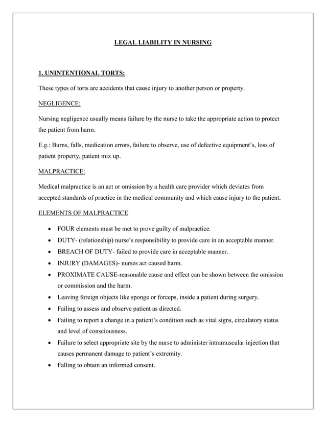 Ethical and legal issues in nursing | PDF | Healthcare Industry ...
