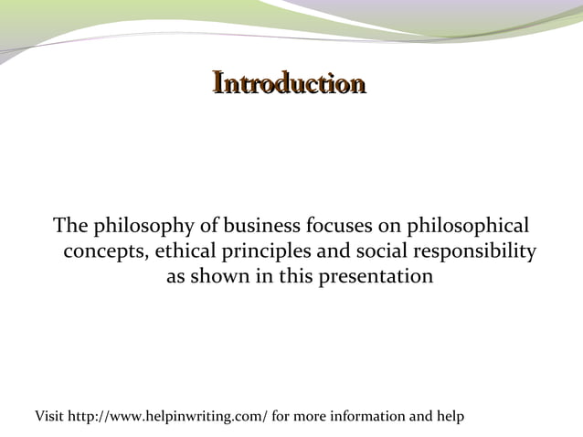 Ethical and Moral Philosophies in Business | PPT | Business | Business ...