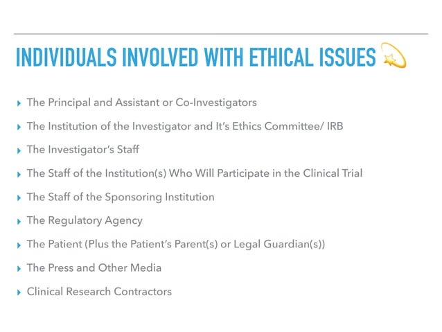 Ethical and Participant Safety considerations in Clinical Trials | PDF