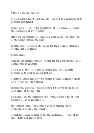 Ethical and religious directives for catholic health care | DOCX