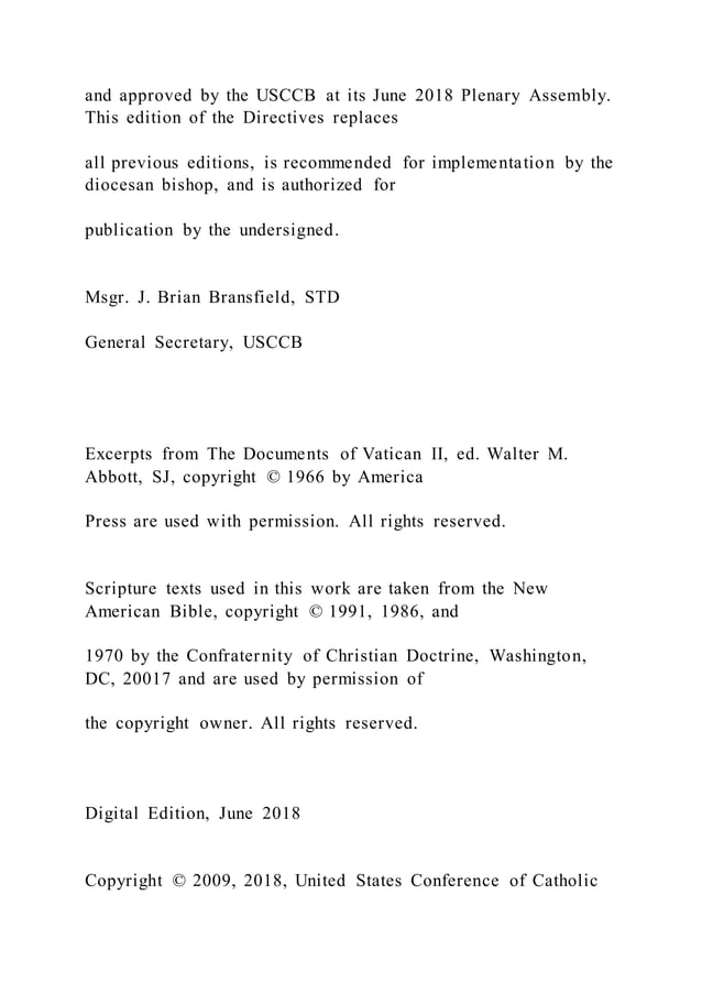 Ethical and religious directives for catholic health care | DOCX ...