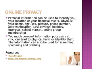 Ethical and safe internet use | PPT