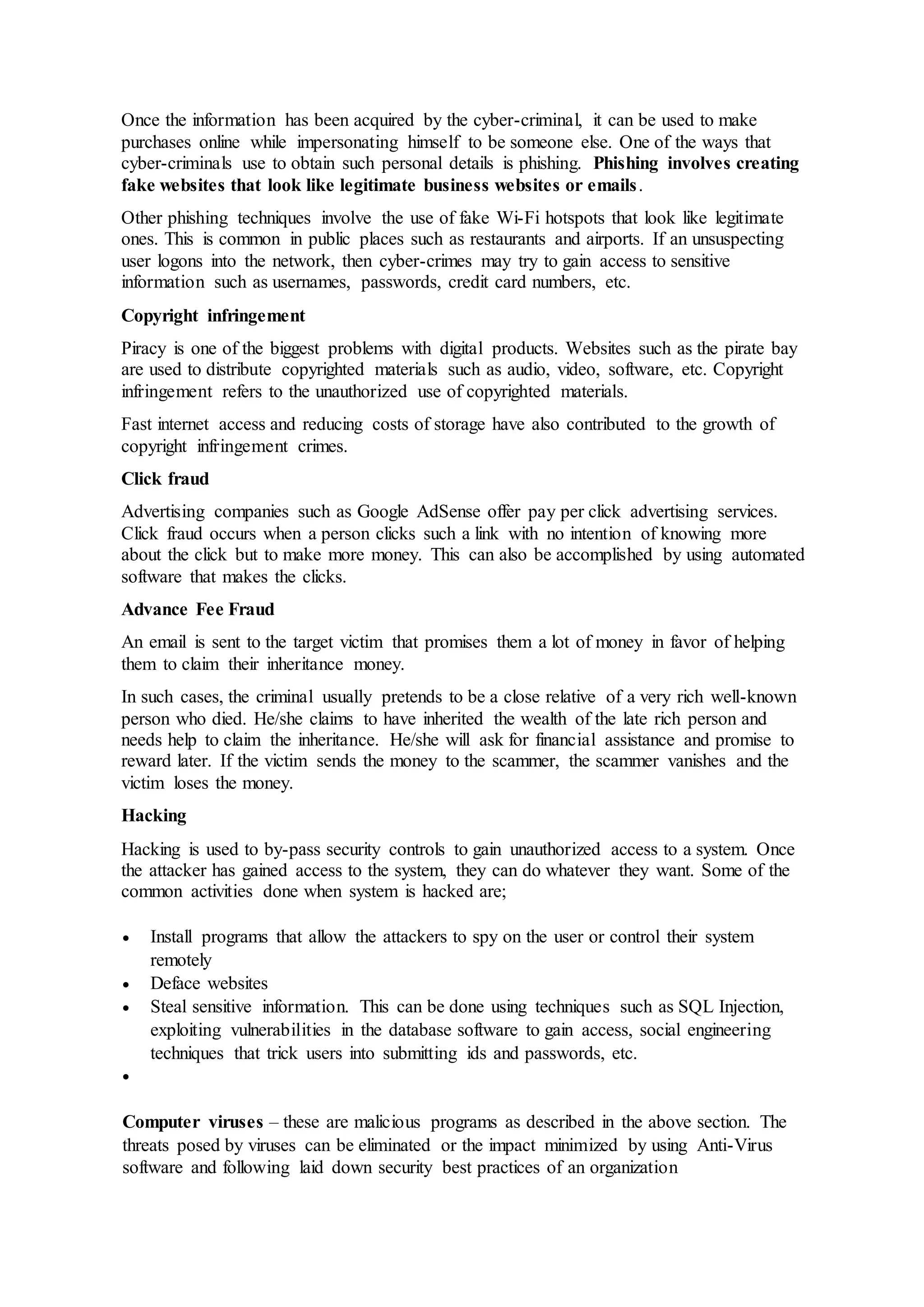 Ethical and security issues on MIS inte 322 assignment.docx