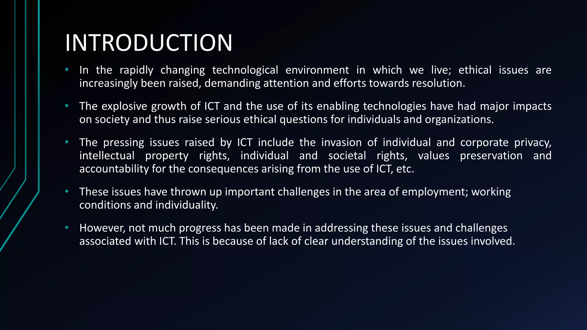 Ethical and Social Issues in ICT | PDF