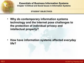 Ethical and social issues in information systems | PPT